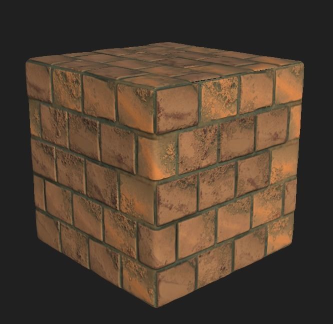 Stylized Brick 2- Procedural Generator Substance Material Texture ...