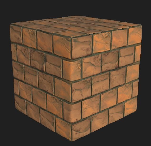 Stylized Brick 2- Procedural Generator Substance Material Texture ...