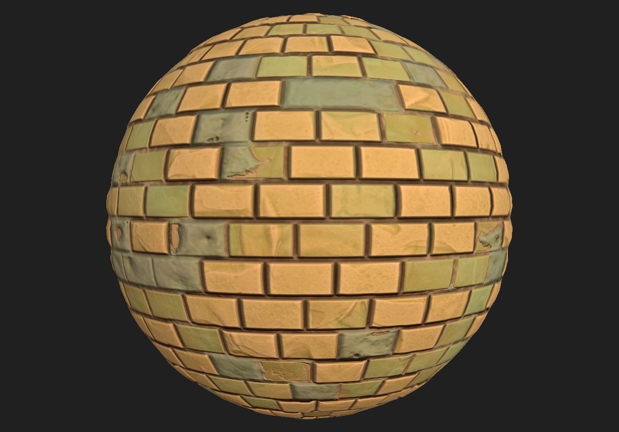 Stylized Brick 1- Substance Procedural Generator Material Texture | CGTrader