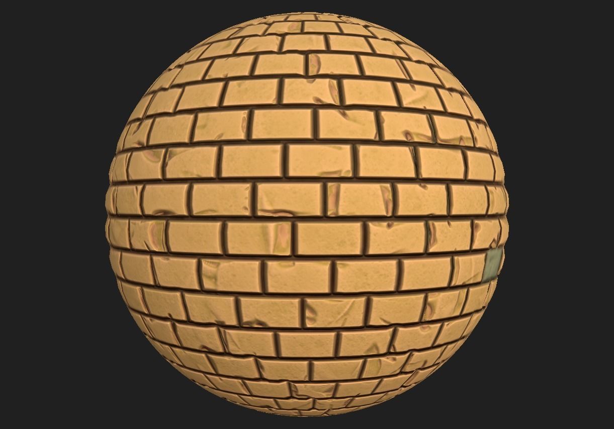 Stylized Brick 1- Substance Procedural Generator Material Texture ...