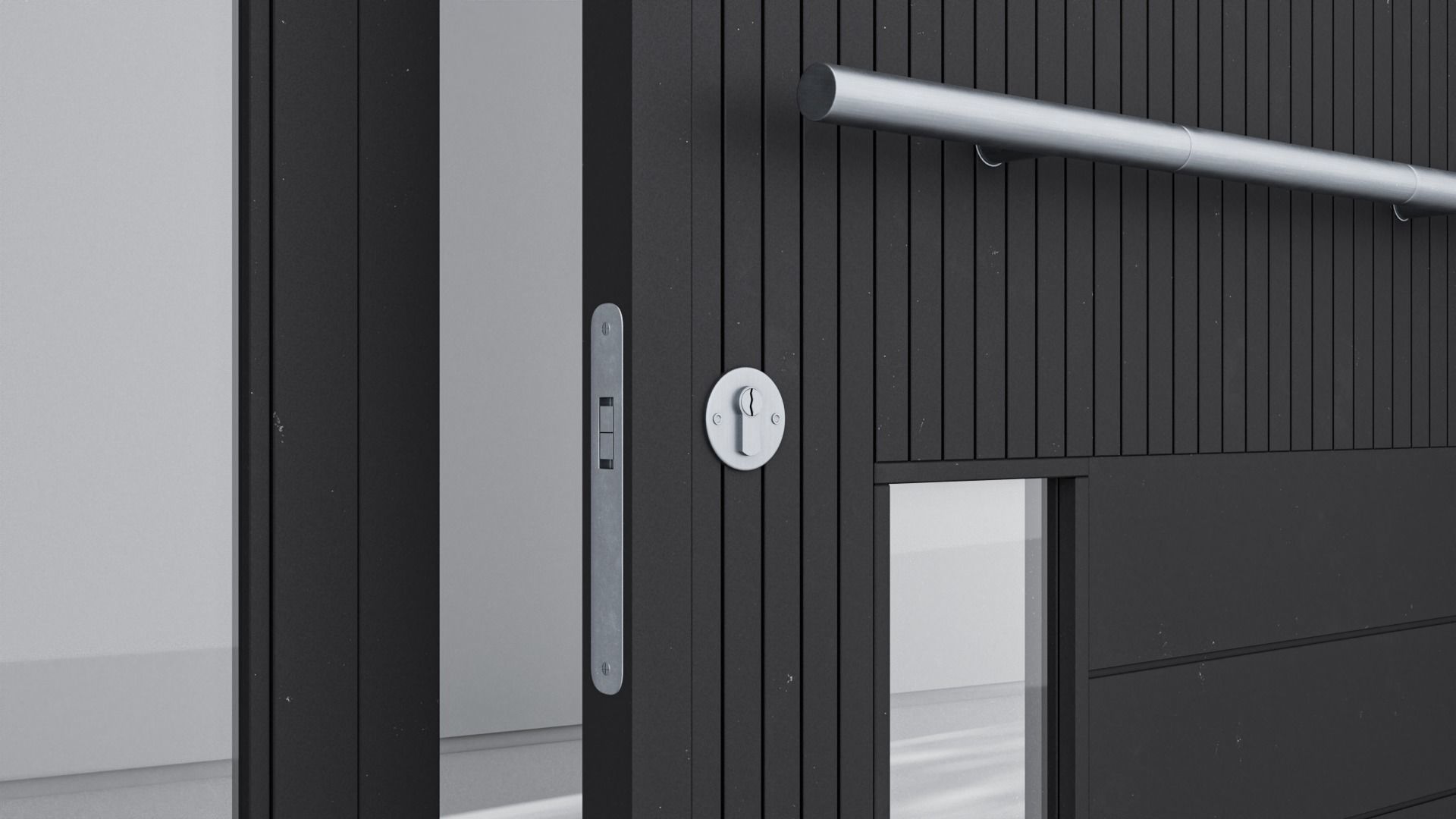 Aluminium door 191 3D model | CGTrader