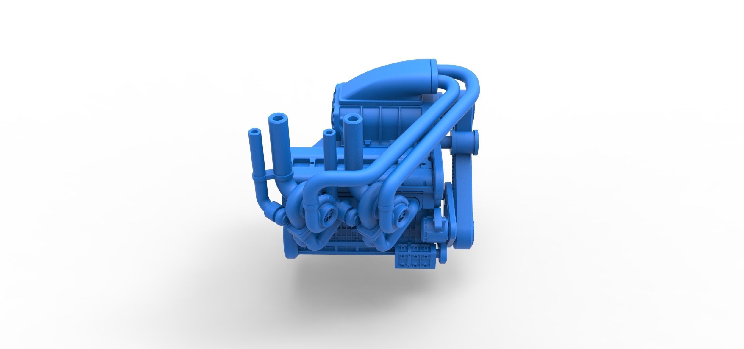 Twin turbo supercharged straight-six engine Scale 1 to 25 3D model 3D ...