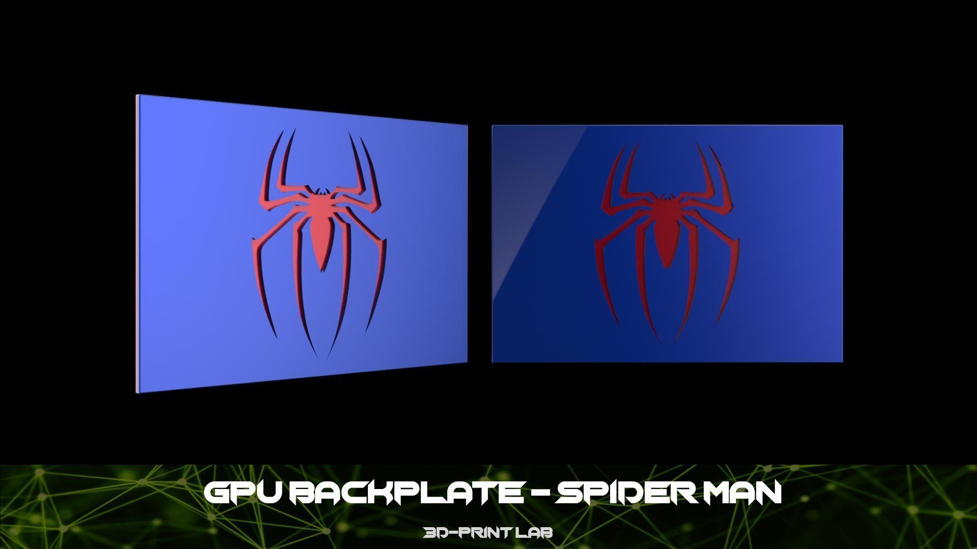 GPU Backplate - Spider Man 3D model 3D printable | CGTrader
