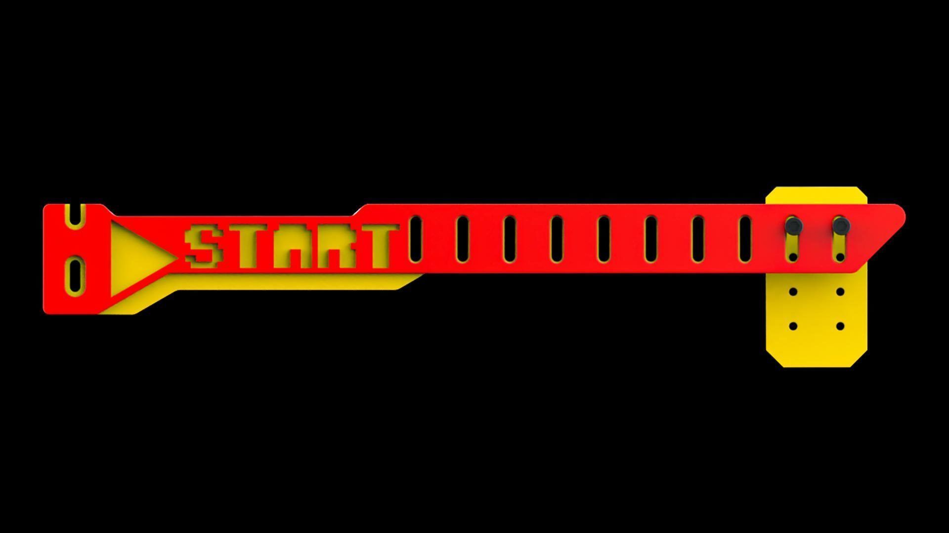 GPU Bracket - Stubborn Series - Start 3D model 3D printable | CGTrader