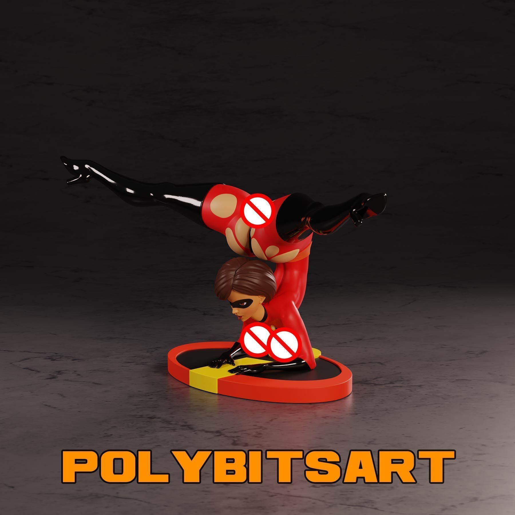 Elastigirl Contortionist Figure 3D model 3D printable | CGTrader