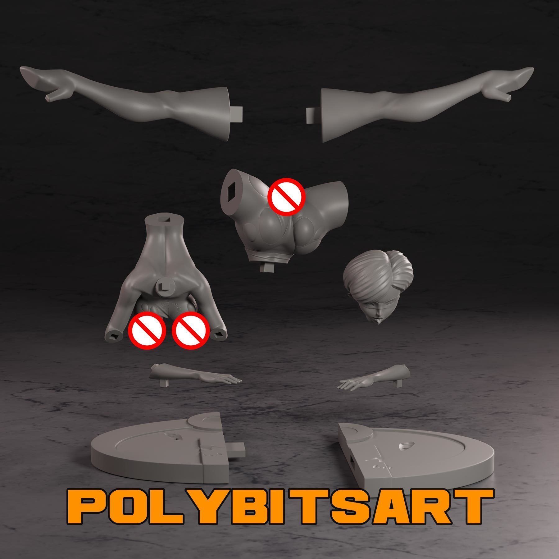 Elastigirl Contortionist Figure 3D model 3D printable | CGTrader