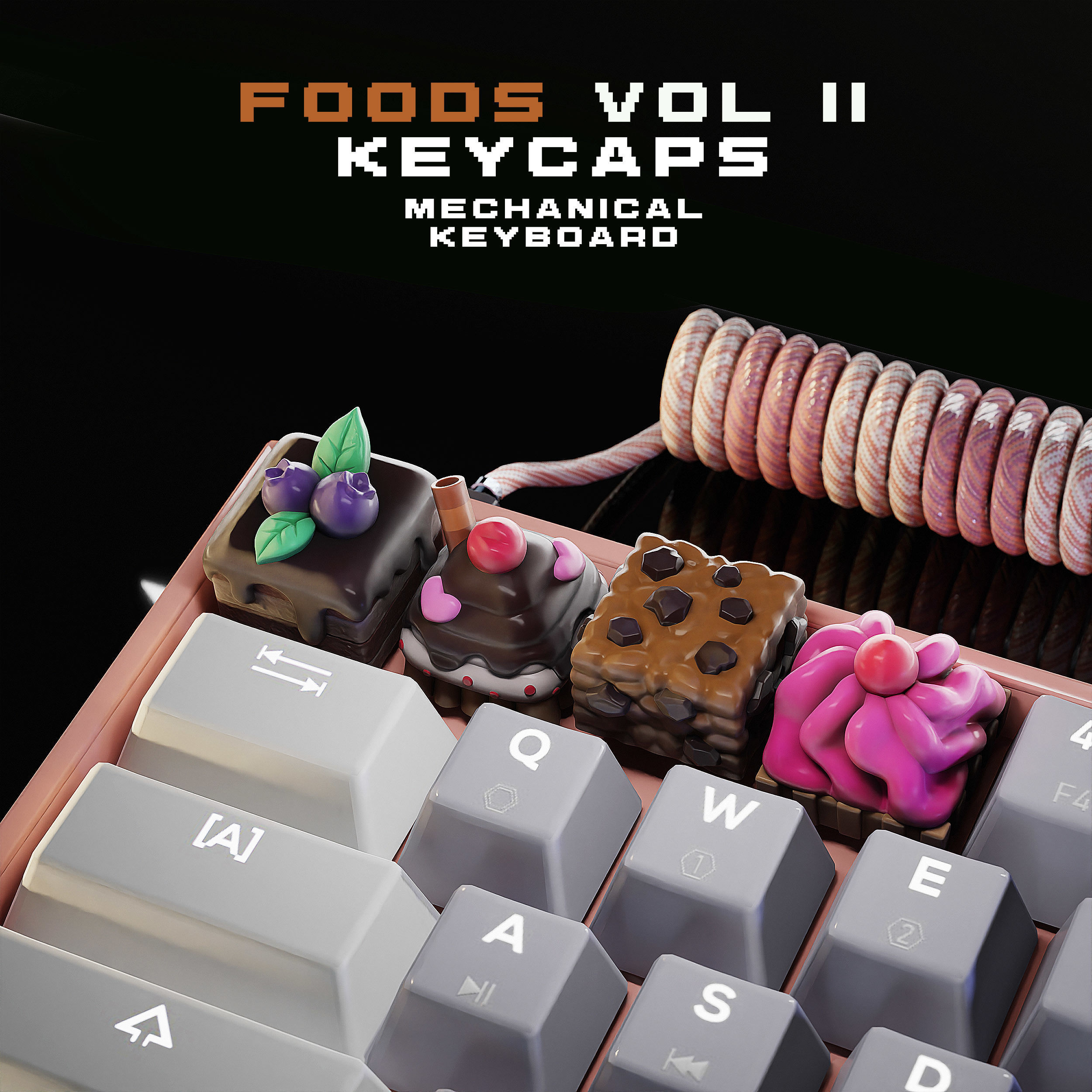 Foods Keycaps Vol II - Mechanical Keyboard 3D model 3D printable | CGTrader