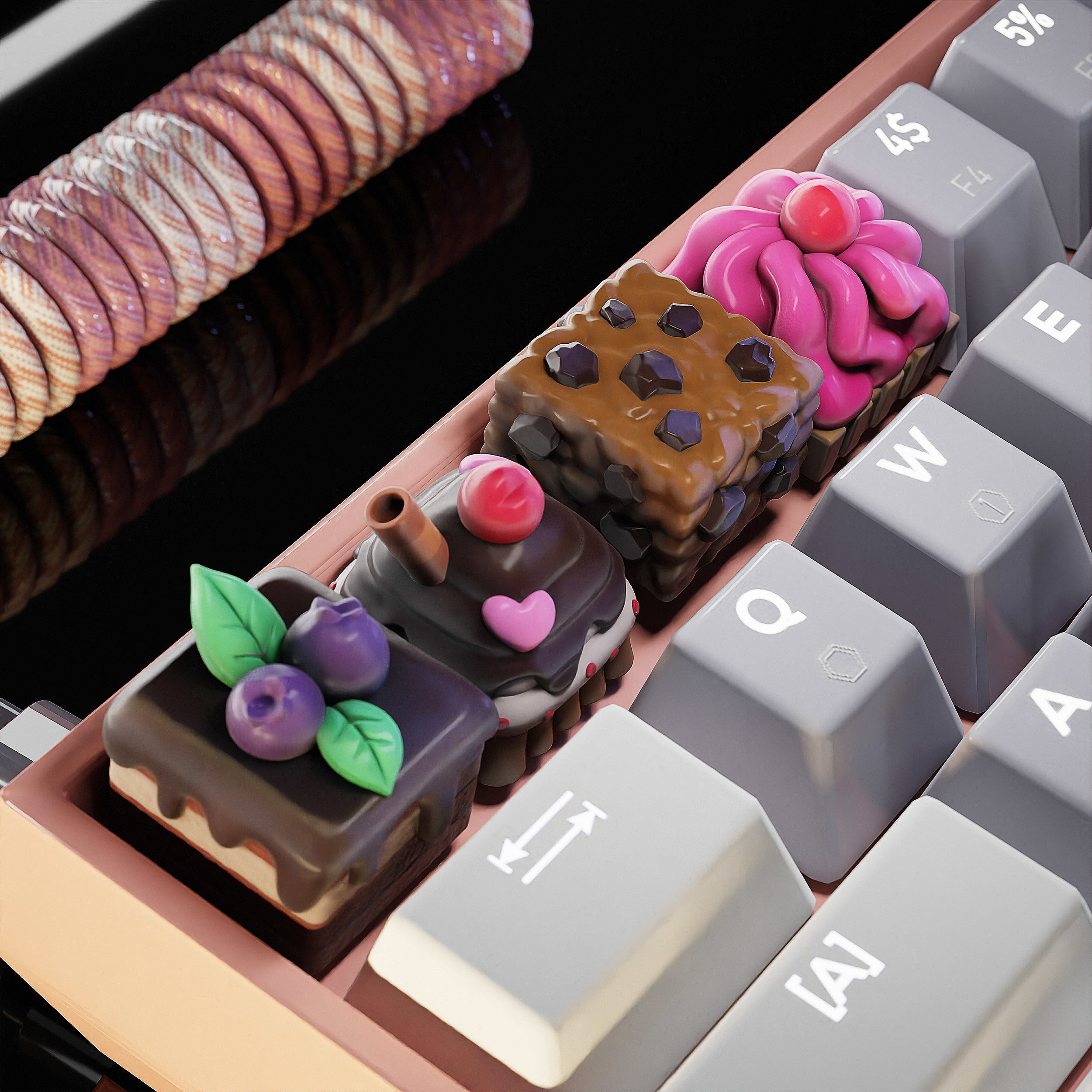 Foods Keycaps Vol II - Mechanical Keyboard 3D model 3D printable | CGTrader