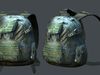 3D model Backpack military combat Black baggage Low-poly 3D model VR ...