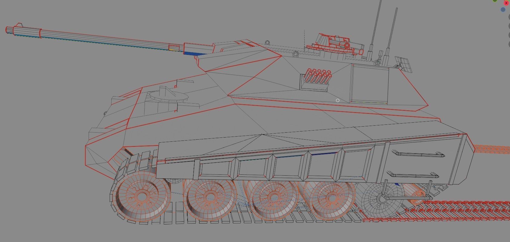 War Cyber Tank Re01 concept Free version demo free VR / AR / low-poly ...