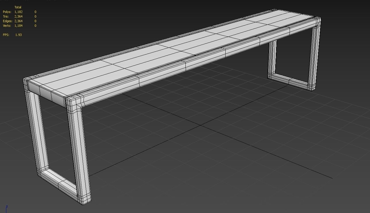 3D Model Collection Bench Col01 - 6 Models VR / AR / low-poly | CGTrader