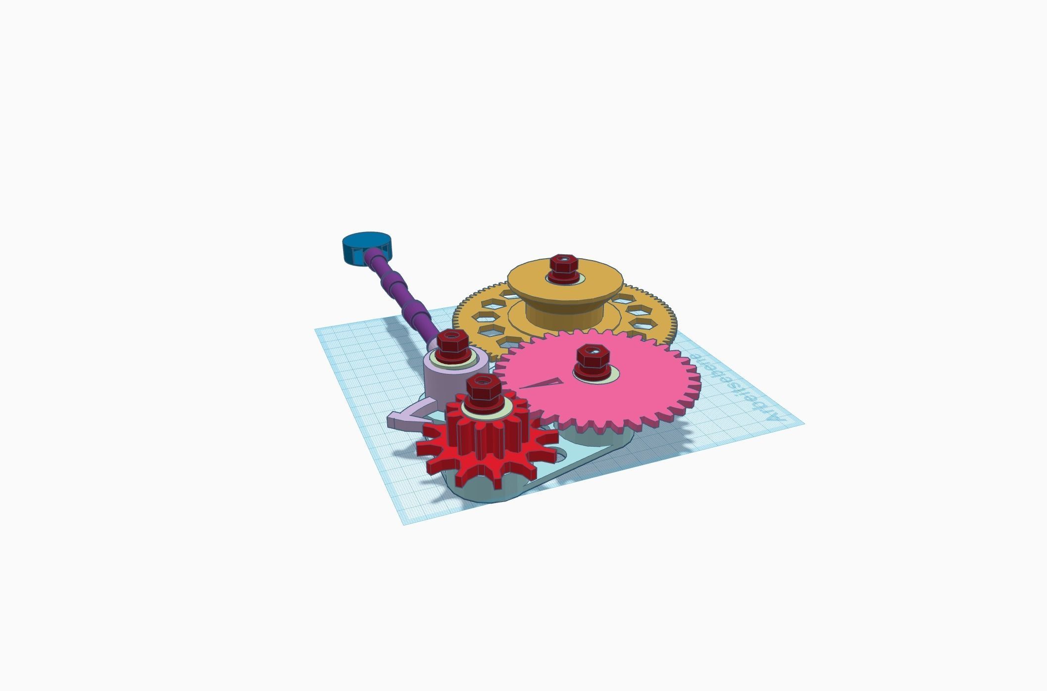 Clockwork simple free 3D model 3D printable | CGTrader