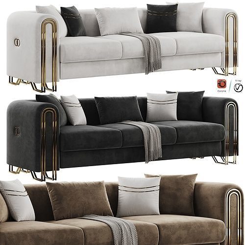 3D model FH 7234 luxury sofa set VR / AR / low-poly | CGTrader