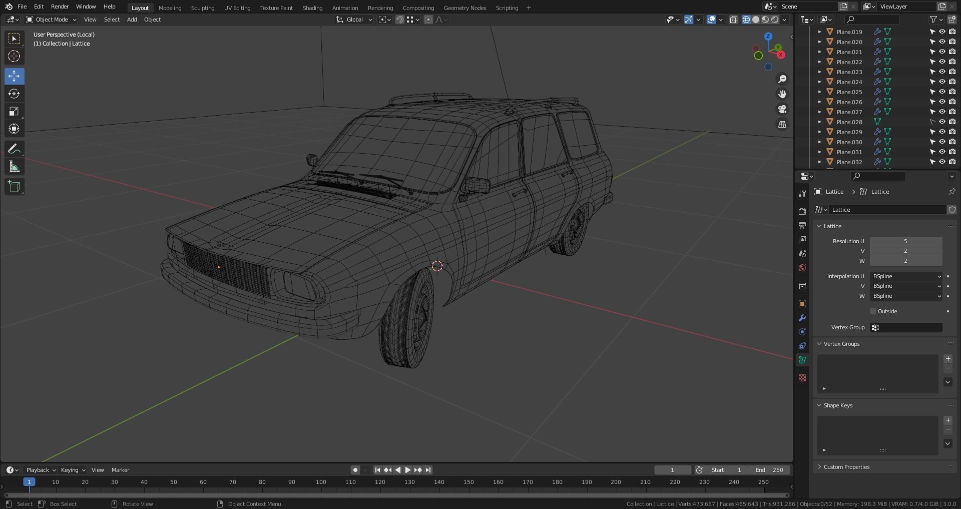 Renault Car Low Detail 3d Model free 3D model | CGTrader