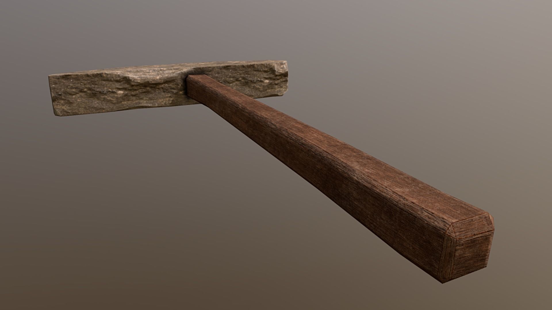 3D model Pickaxe - Stone VR / AR / low-poly | CGTrader