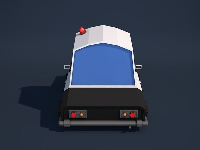 3D model Low Poly Police Car VR / AR / low-poly | CGTrader