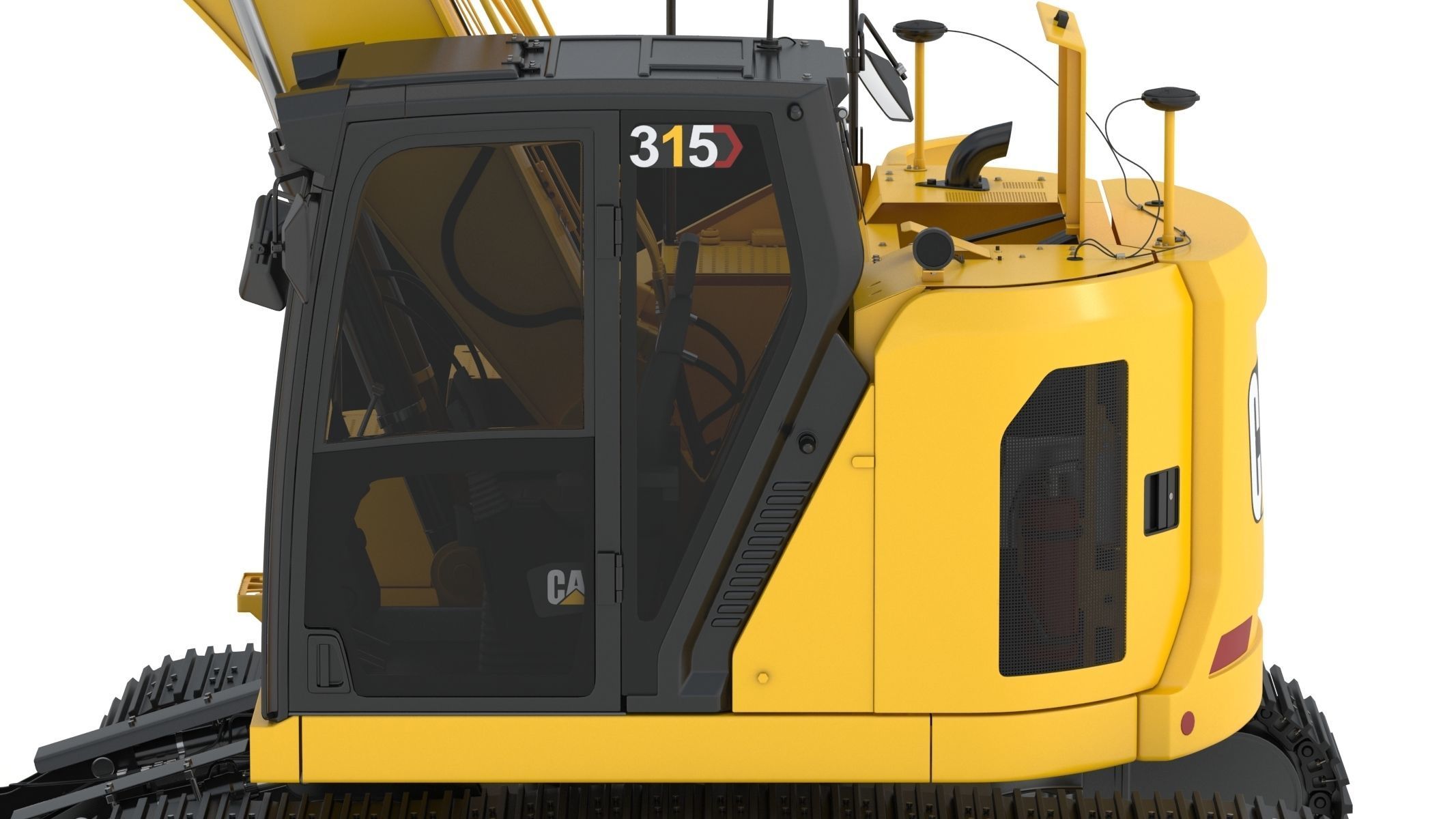 CAT 315 Excavator 3D model | CGTrader