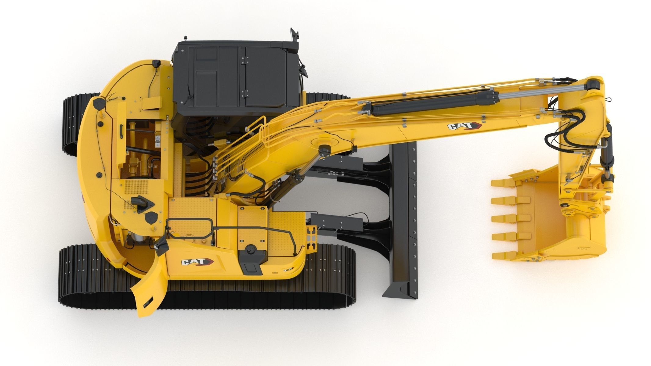 CAT 315 Excavator 3D model | CGTrader