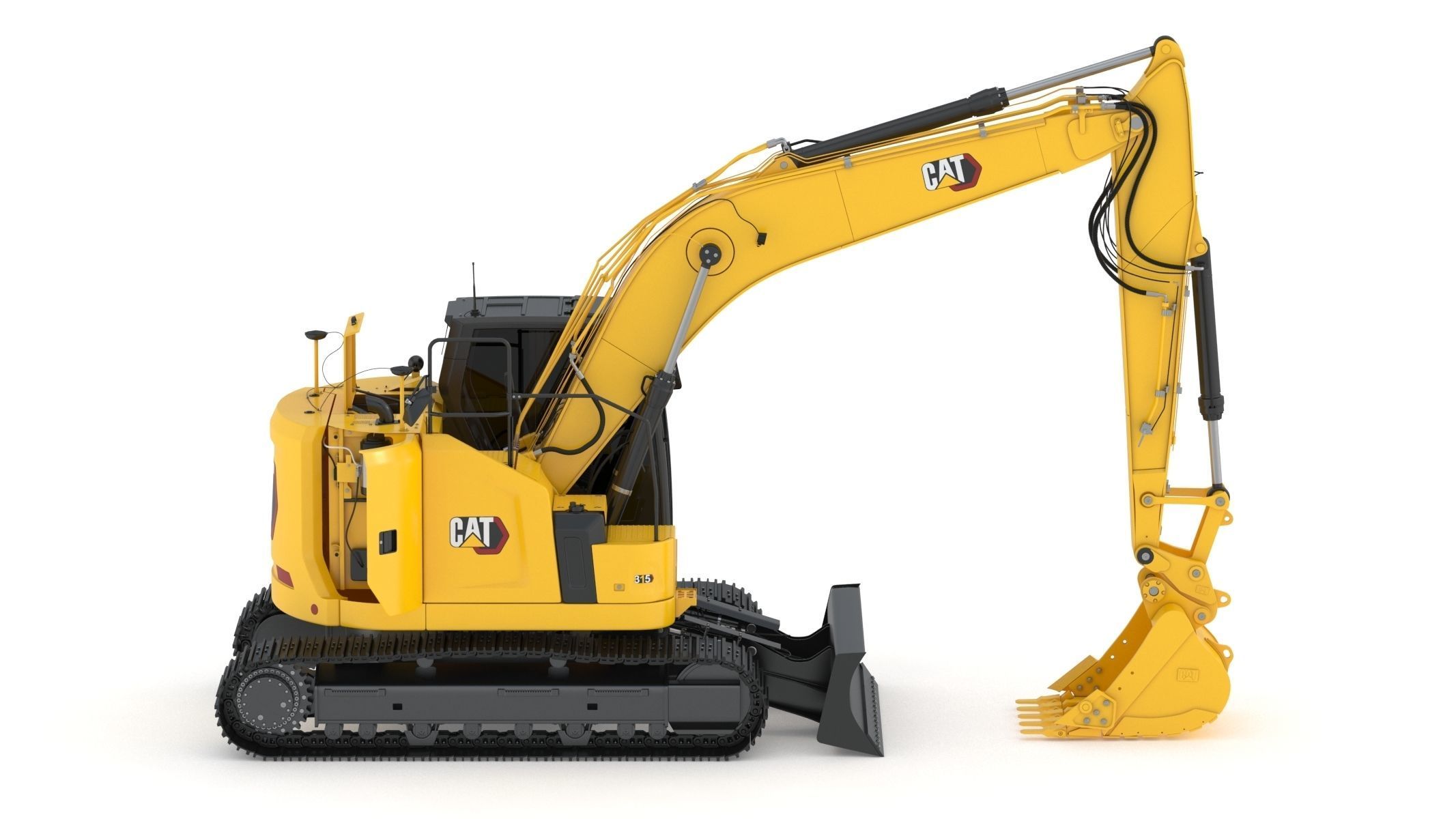 CAT 315 Excavator 3D model | CGTrader