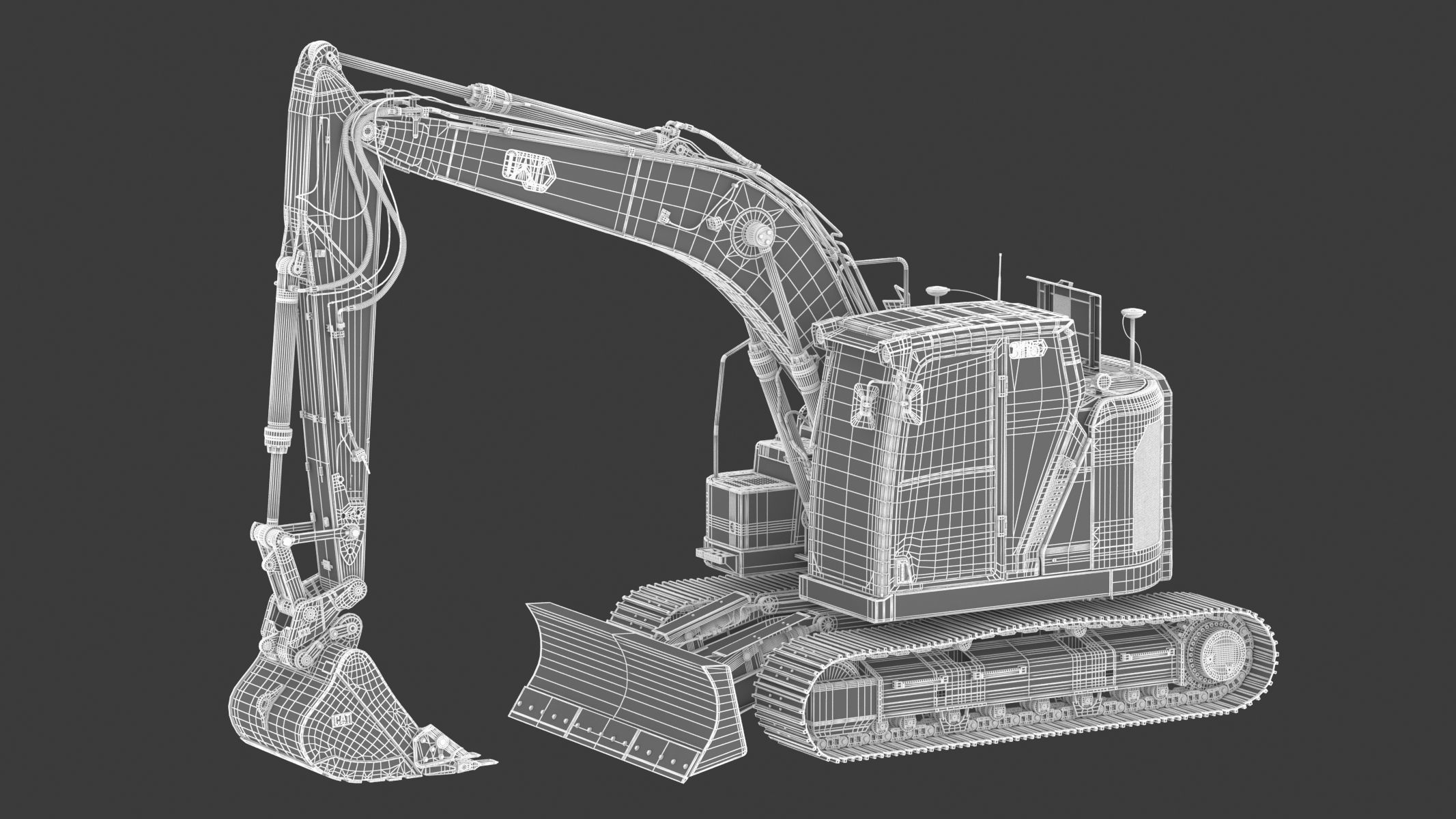 CAT 315 Excavator 3D model | CGTrader
