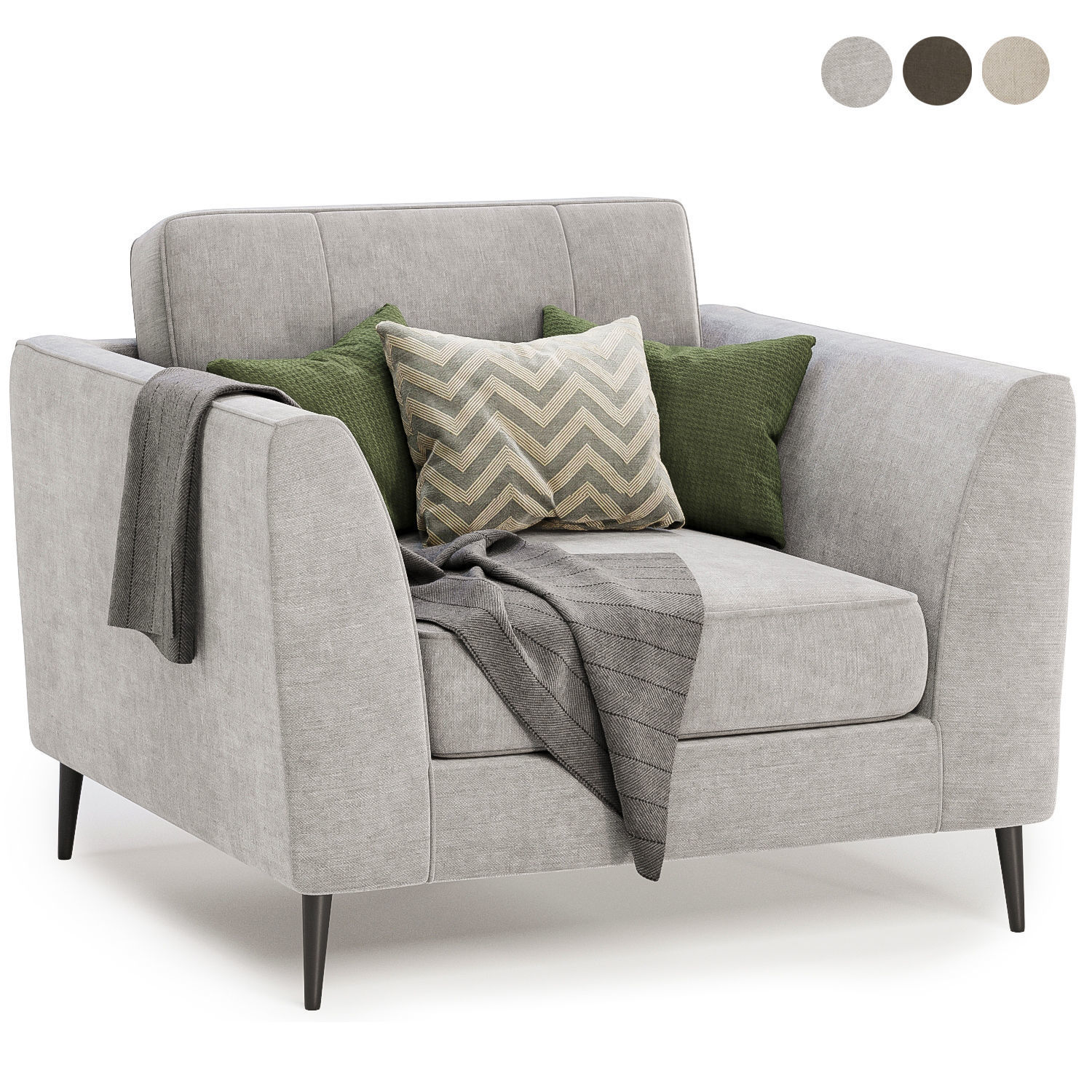 london arm chair 3D model | CGTrader