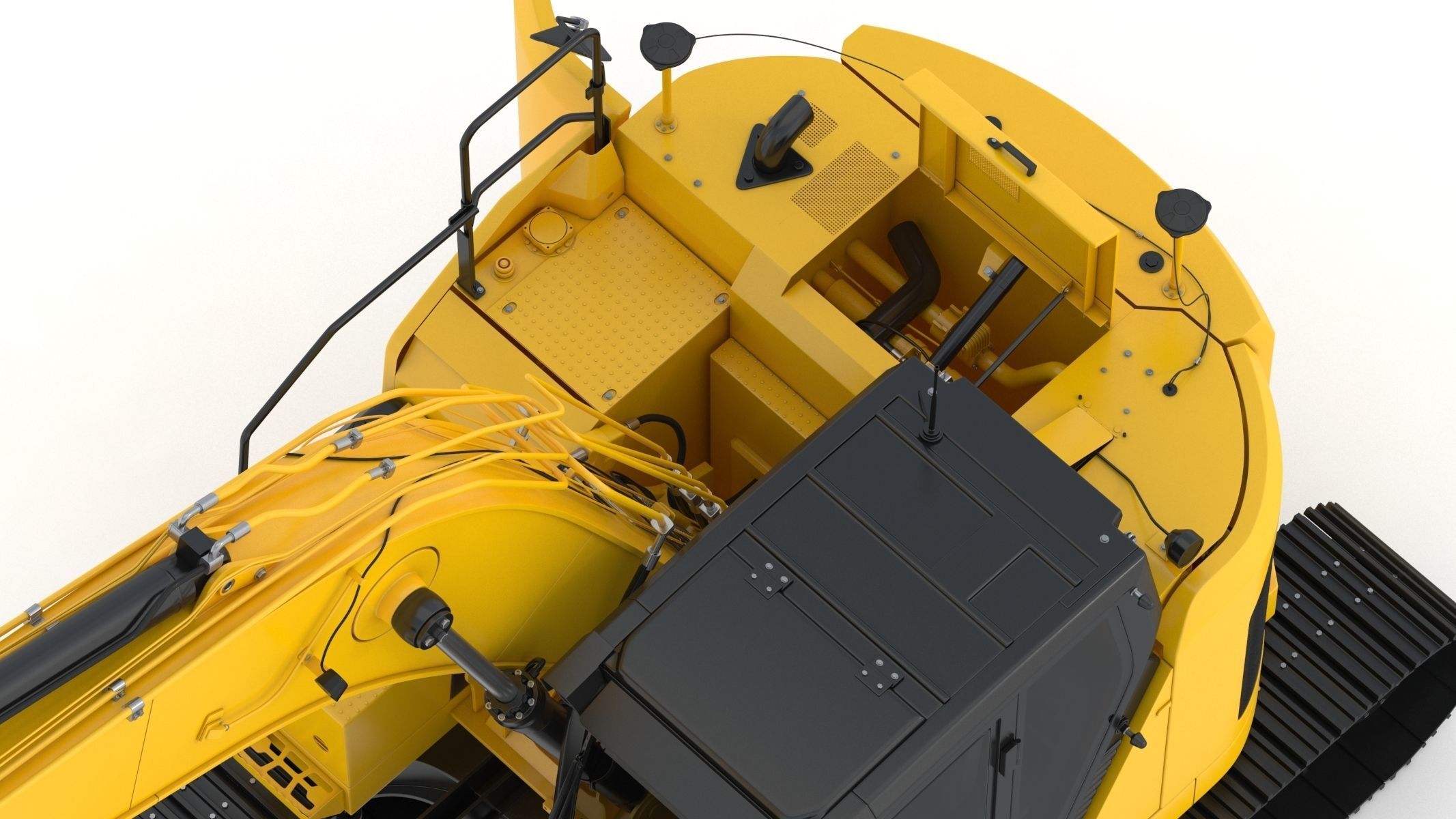 Crawler Excavator Generic 06 3D model | CGTrader