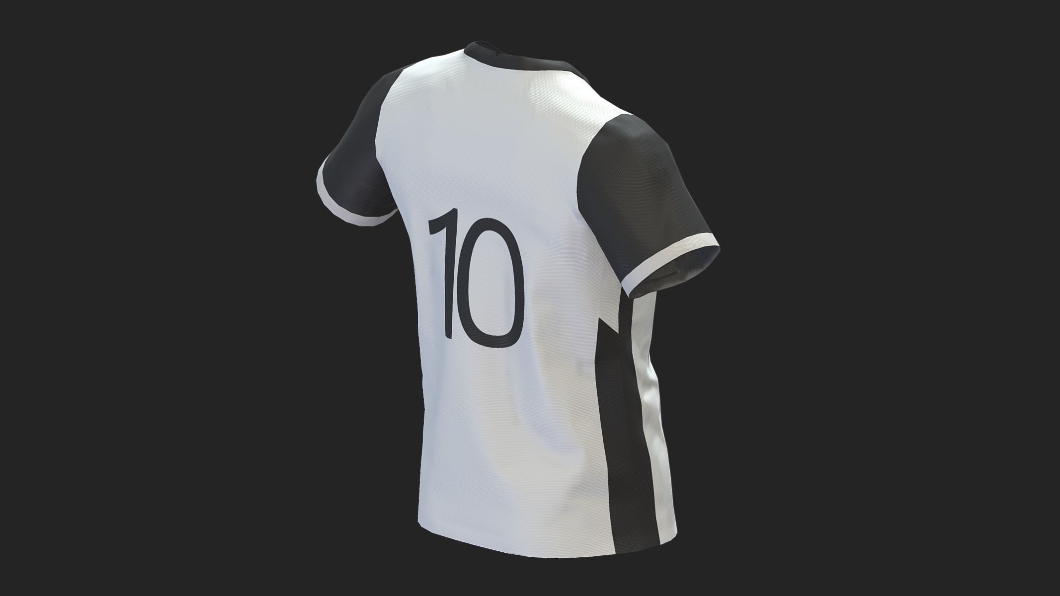 3D model Football T-shirt Generic Low Poly PBR VR / AR / low-poly ...