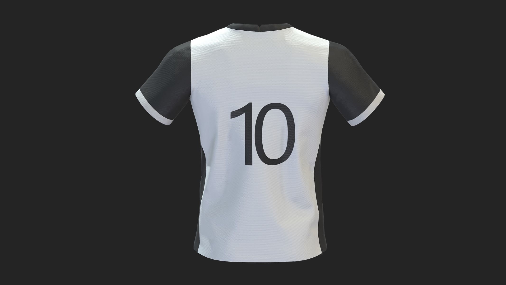 3D model Football T-shirt Generic Low Poly PBR VR / AR / low-poly ...