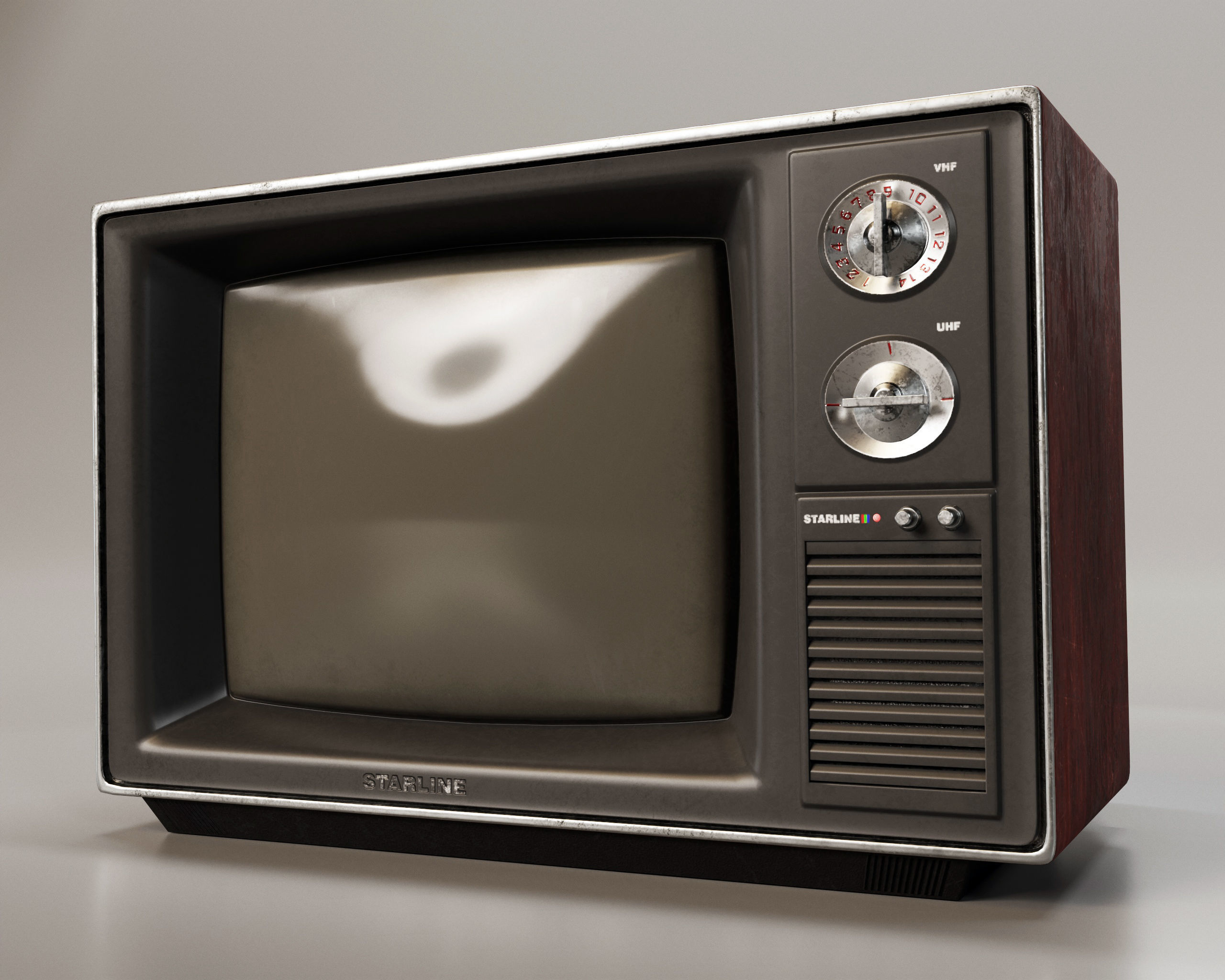 3D model Old TV 3d model VR / AR / low-poly | CGTrader