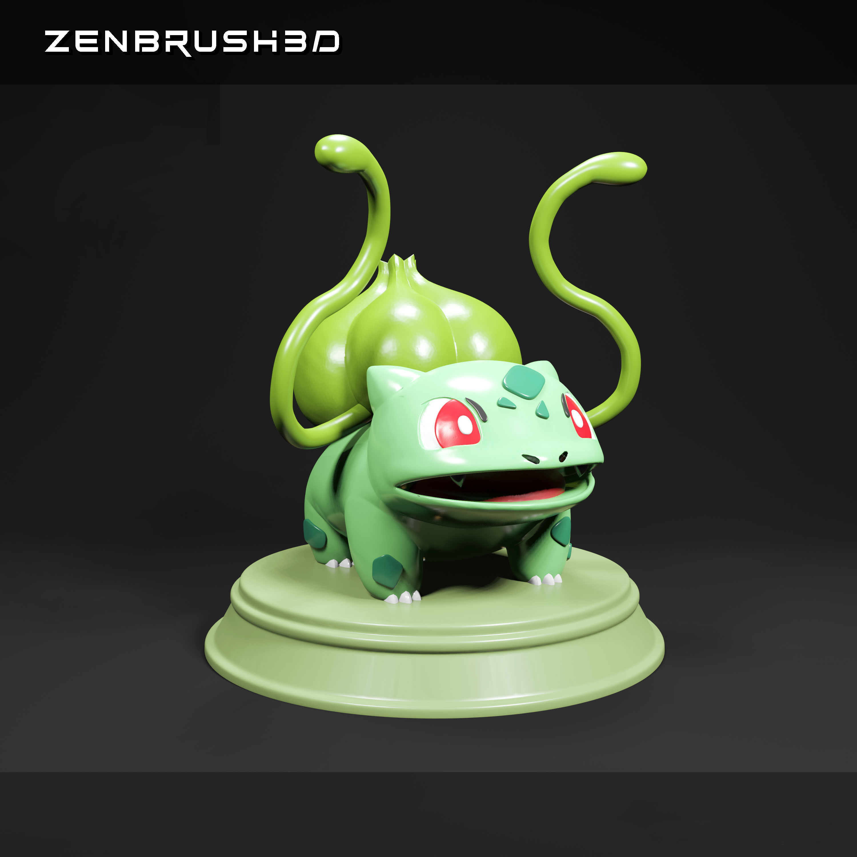 BULBASAUR EVOLUTION pokemon 3D model 3D printable | CGTrader