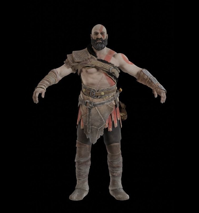 Kratos God of War 3D model | CGTrader