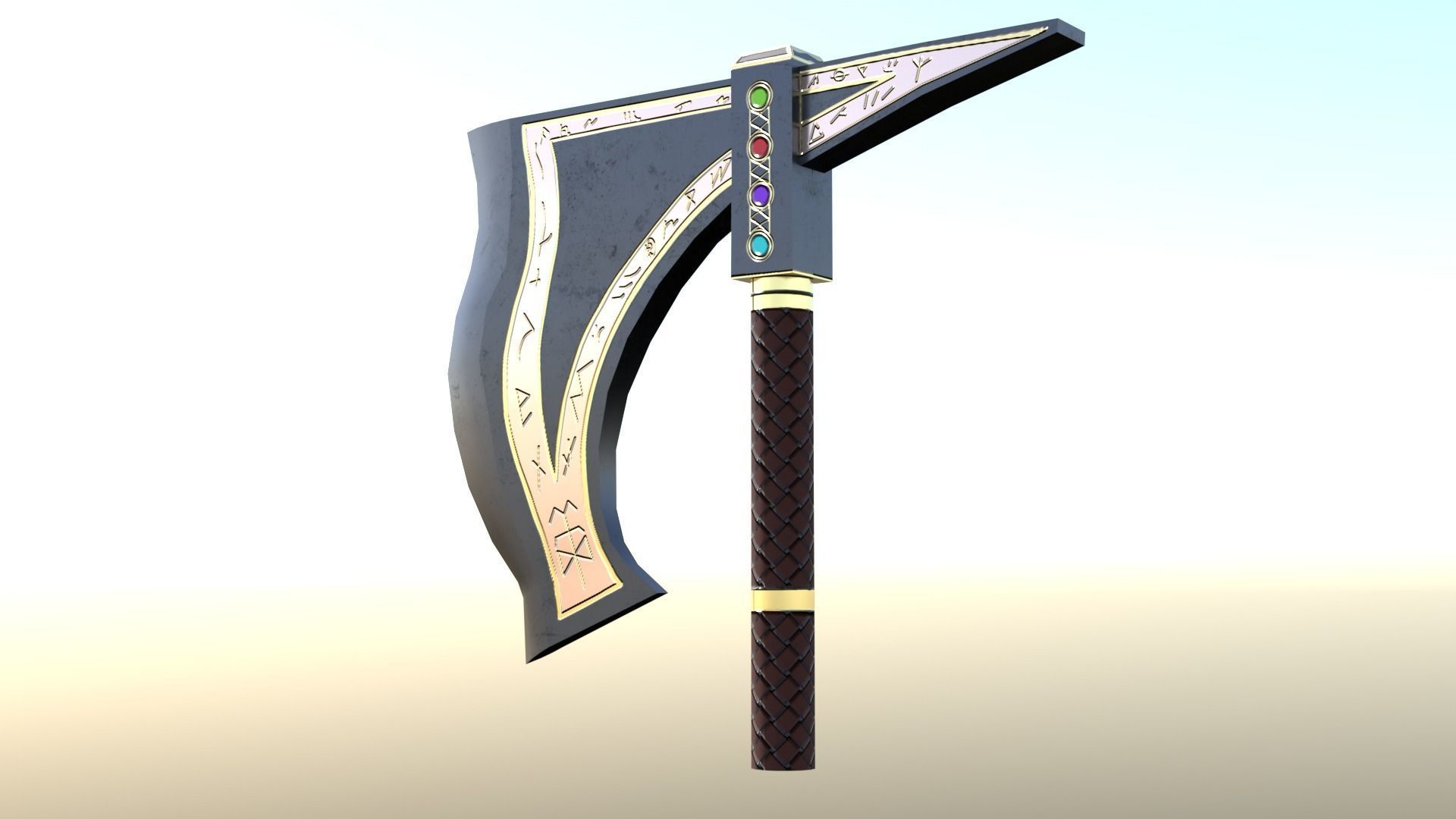 3D model lowpolly Hand Axe 3D Model VR / AR / low-poly | CGTrader