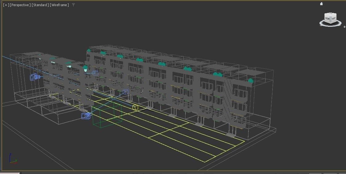 Apartment complex 3D model | CGTrader