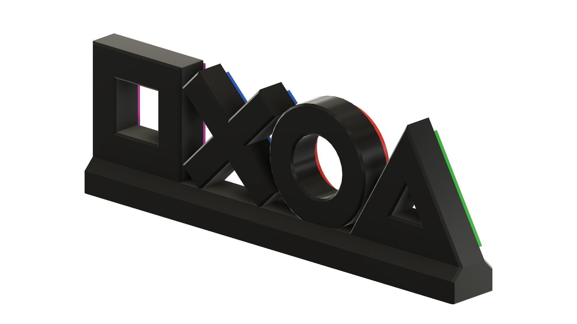 PlayStation Simbol Stand 3D model 3D printable | CGTrader