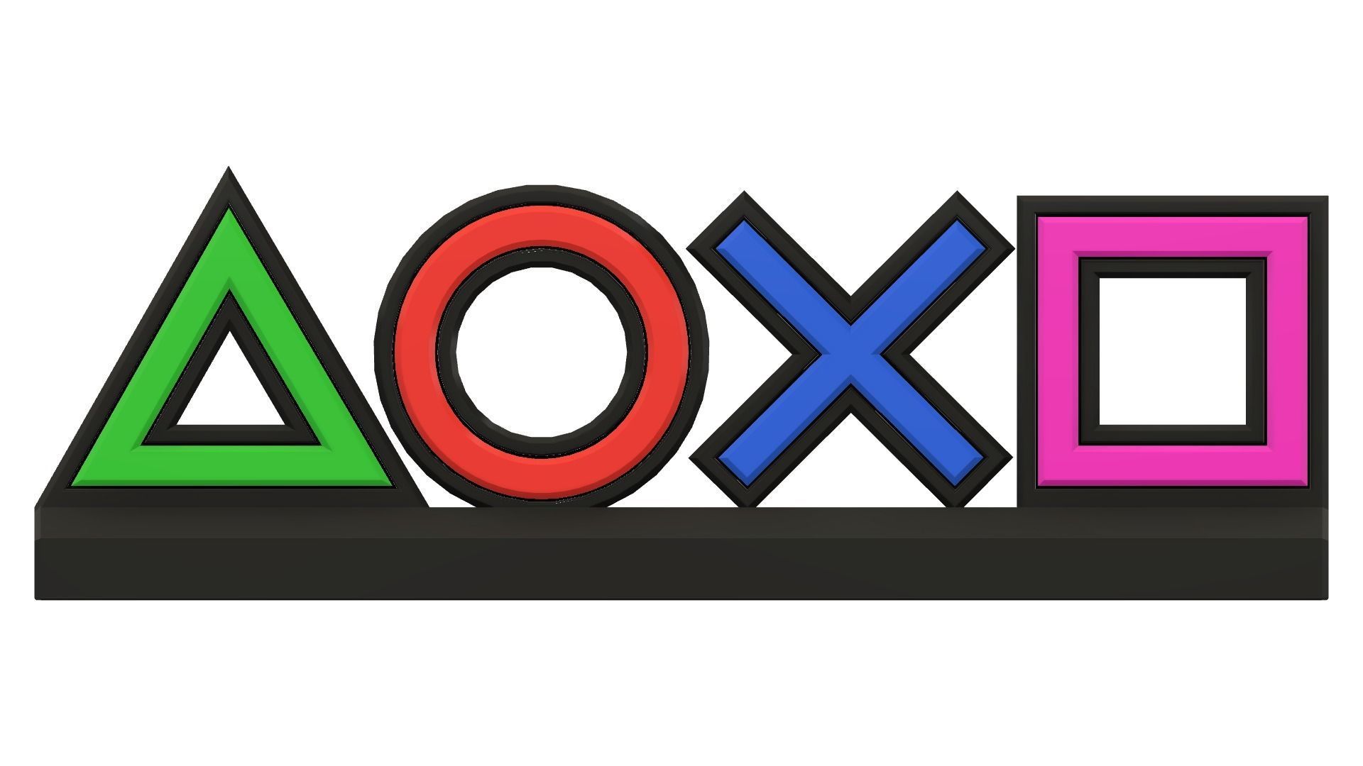 PlayStation Simbol Stand 3D model 3D printable | CGTrader