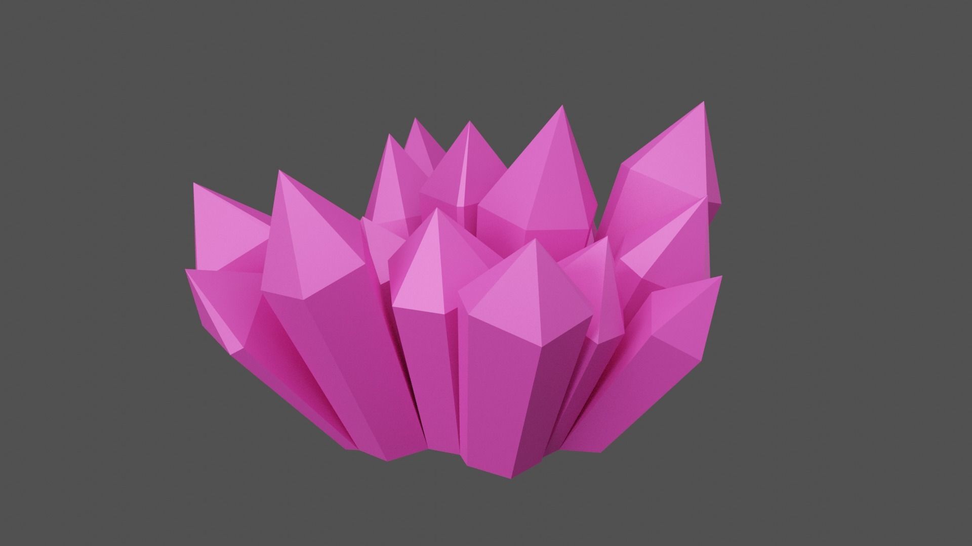 3D model Pink Crystal VR / AR / low-poly | CGTrader