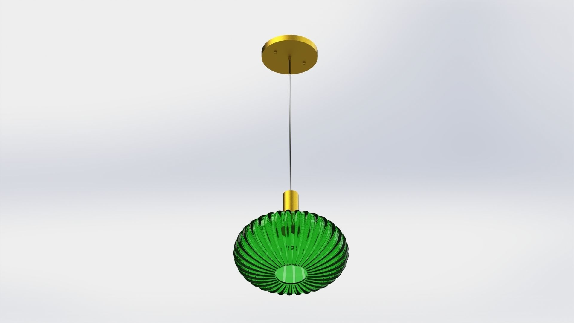 Glass Pendant Light Model A 3D model | CGTrader