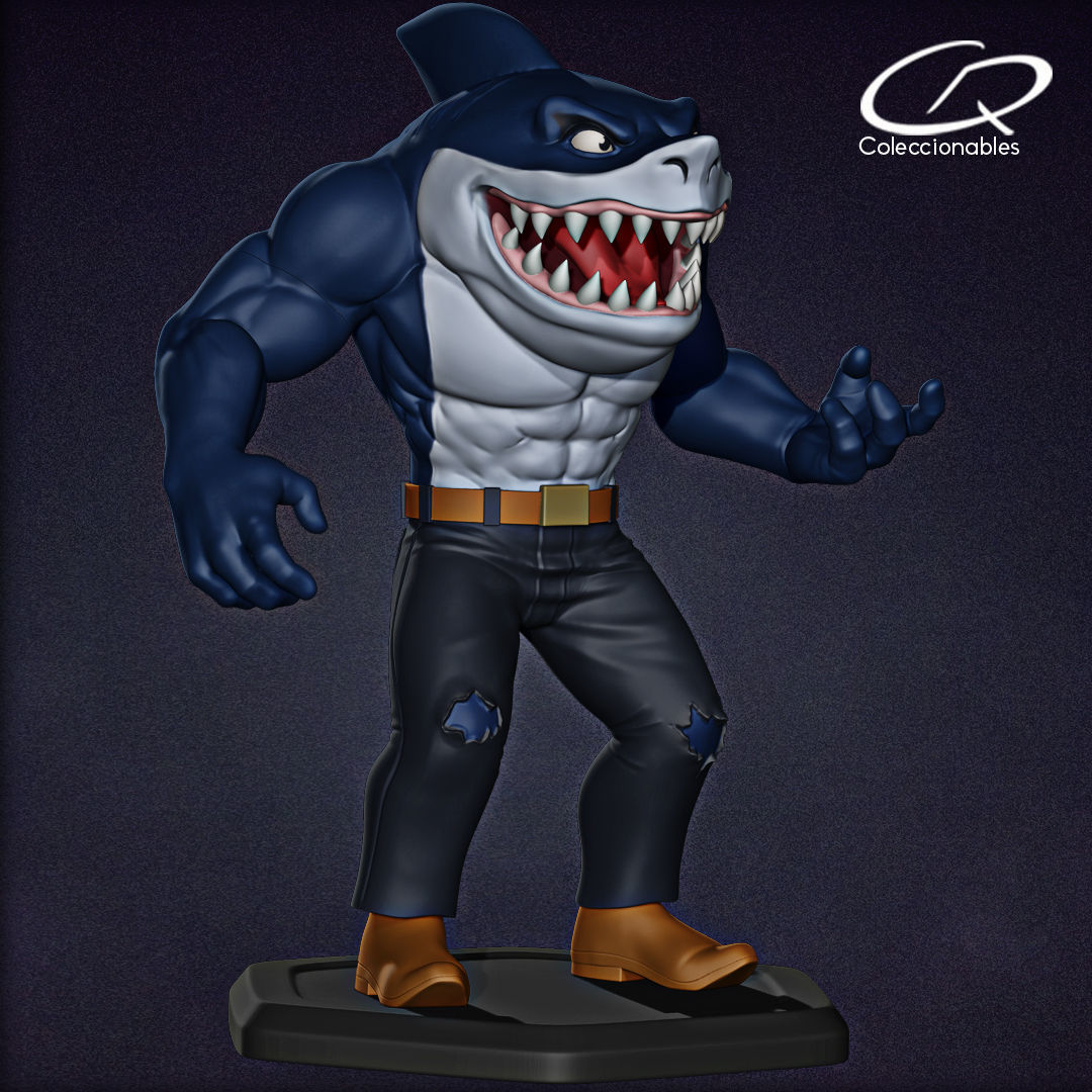 Street Sharks - Ripster - Full Figure 3D model 3D printable | CGTrader