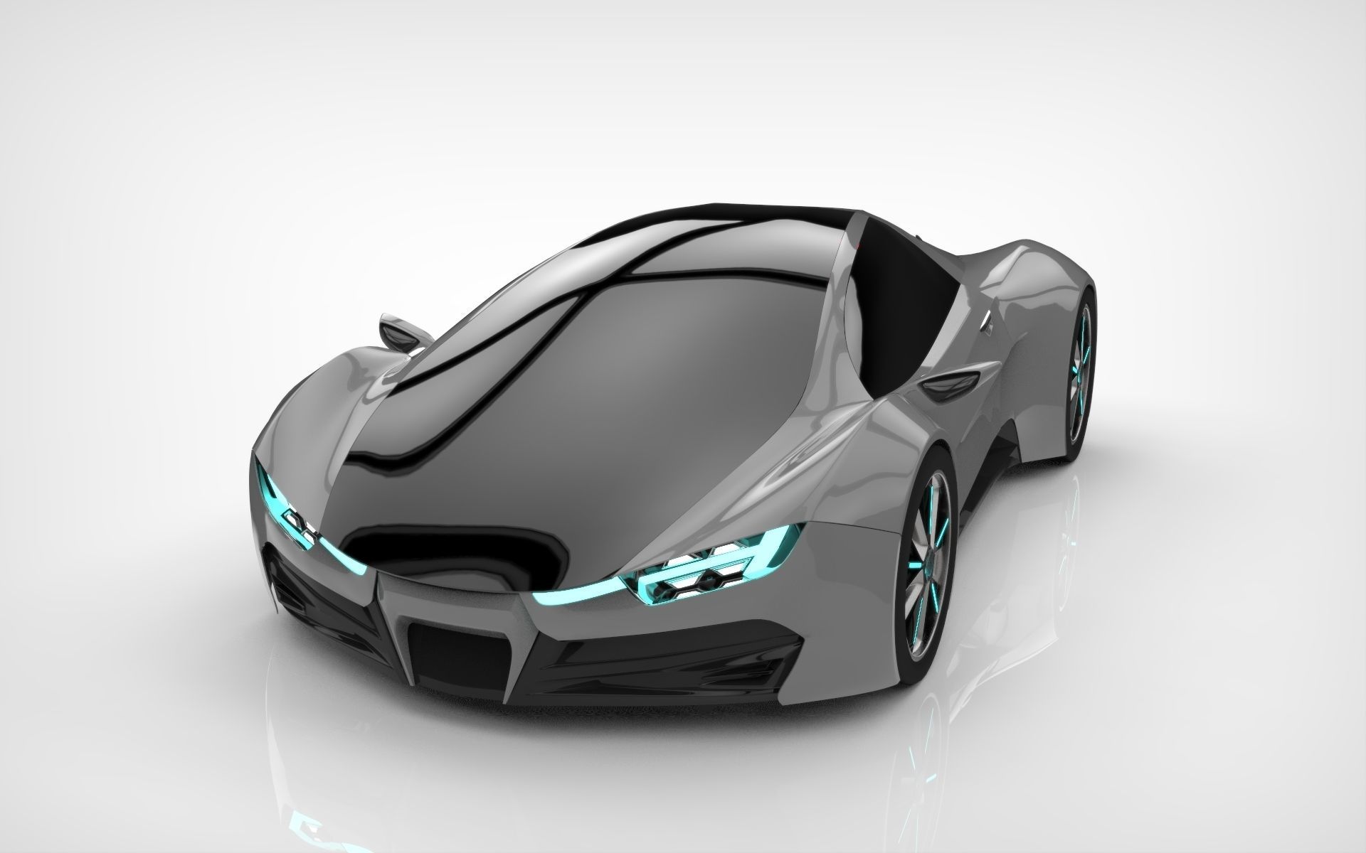Electric Super Car 3D model | CGTrader