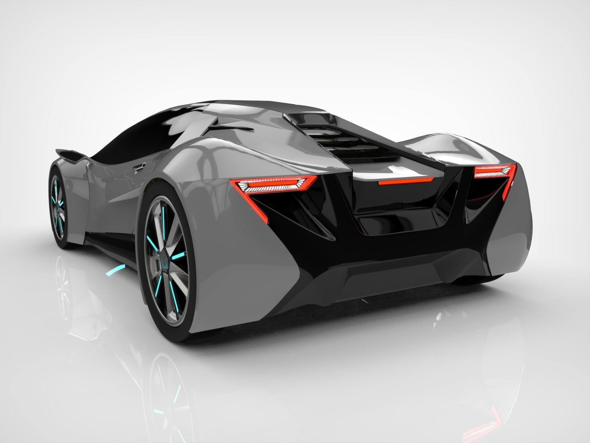 Electric Super Car 3D model | CGTrader