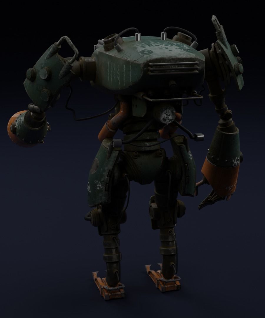 robot with arms and legs 3D model | CGTrader