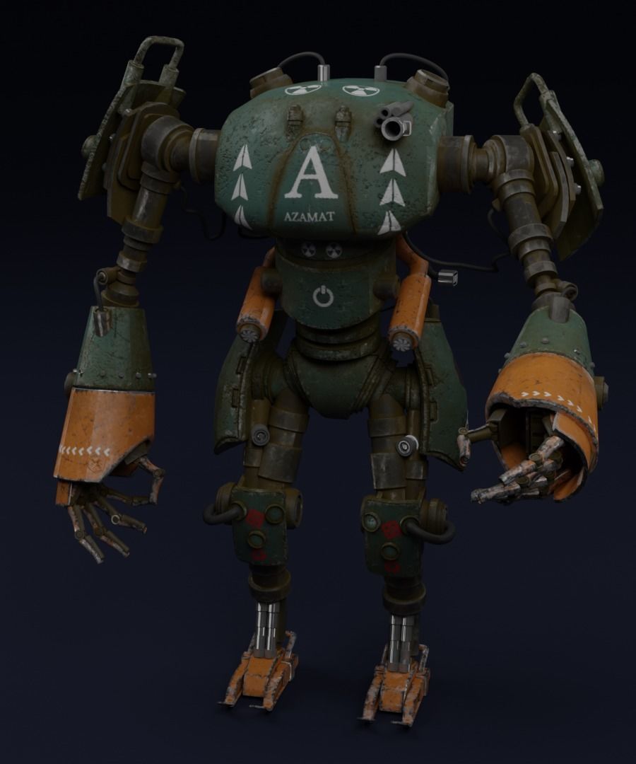robot with arms and legs 3D model | CGTrader