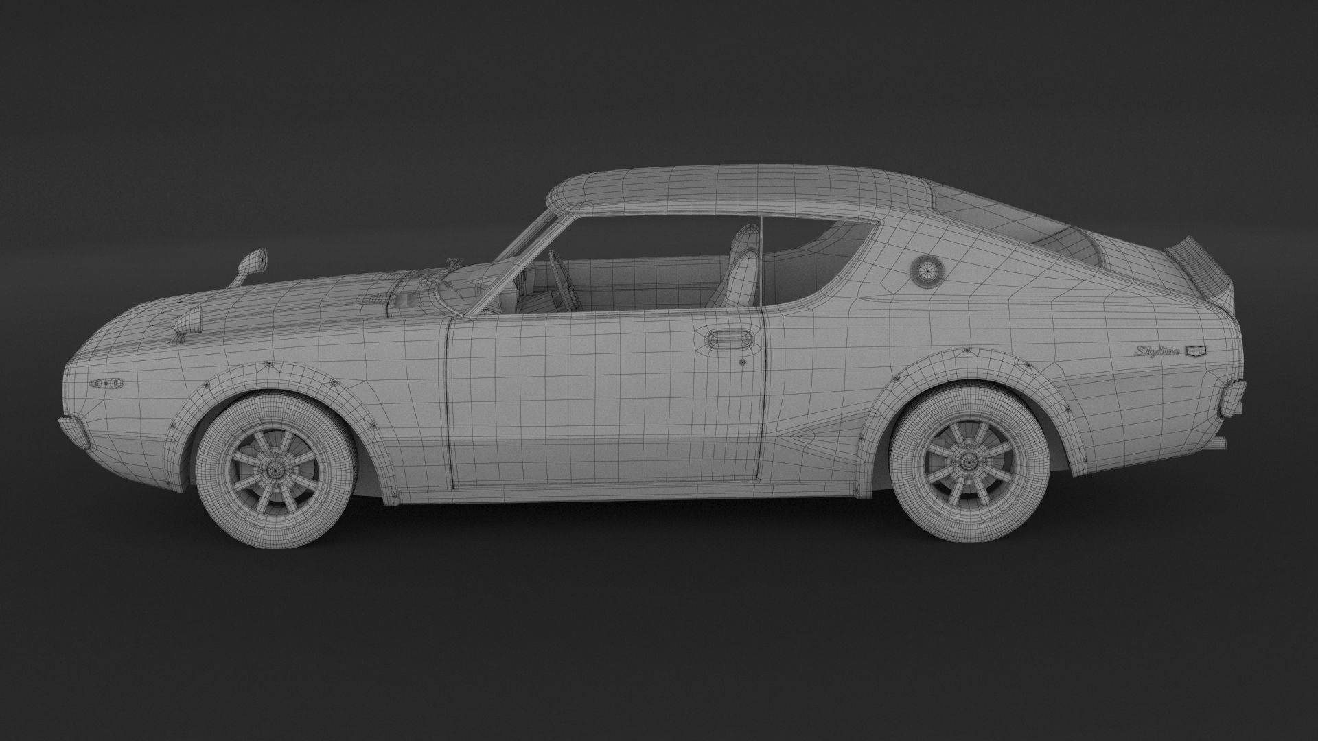 Nissan Skyline GT-R KPGC110 3D model | CGTrader