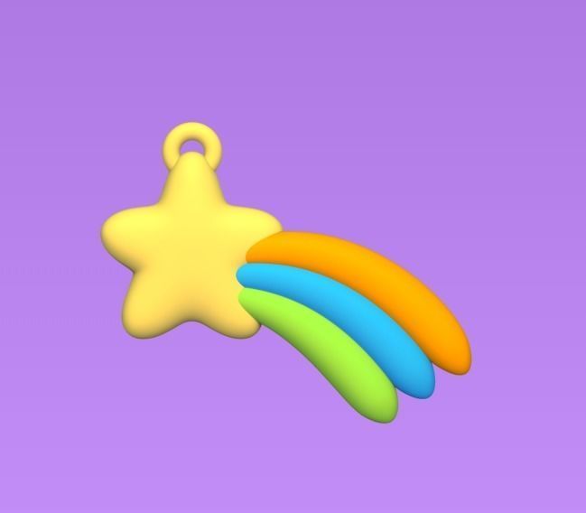 Shooting Star 3D model 3D printable | CGTrader