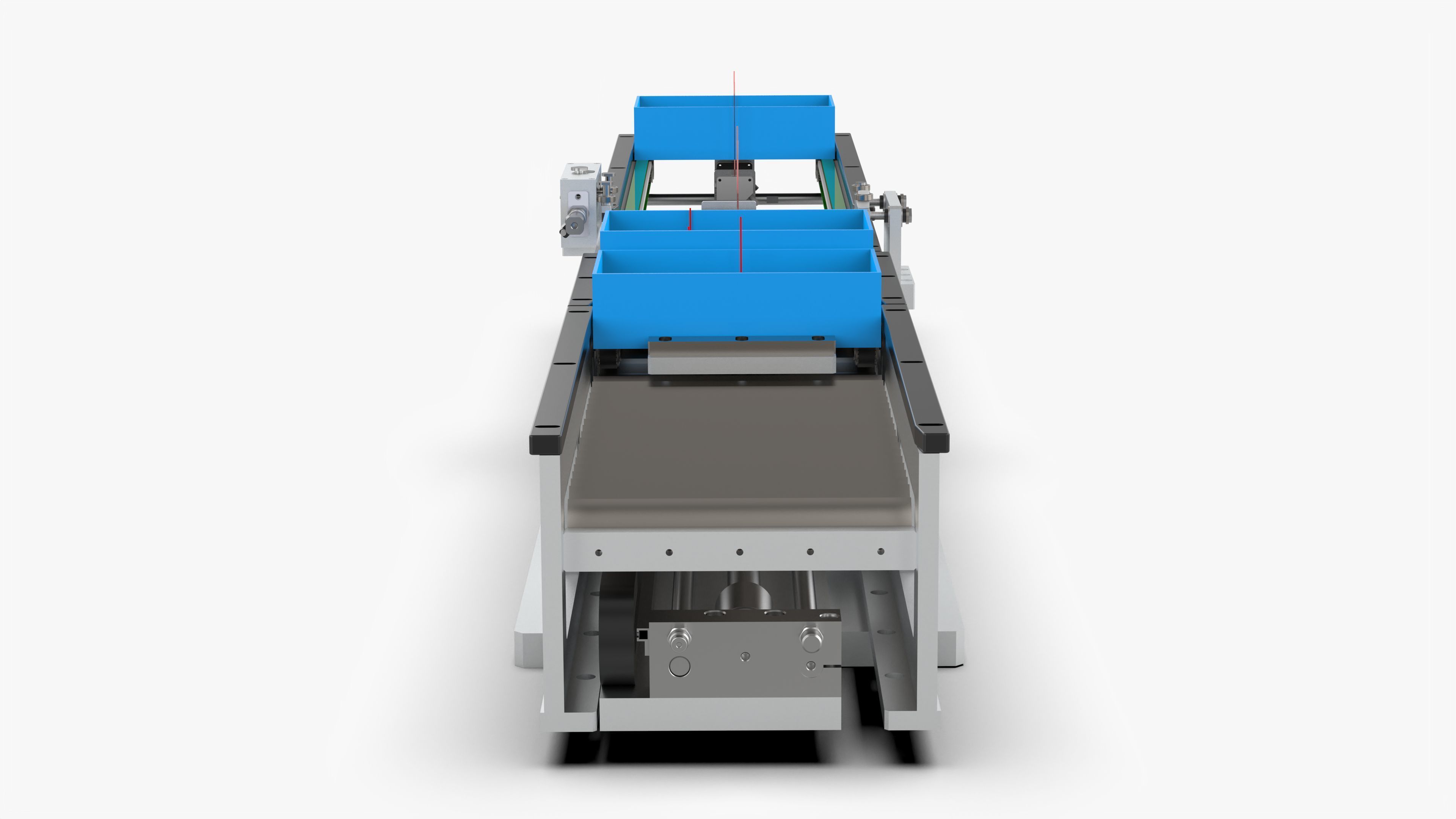 Box Conveyor Belt Line 3D model | CGTrader