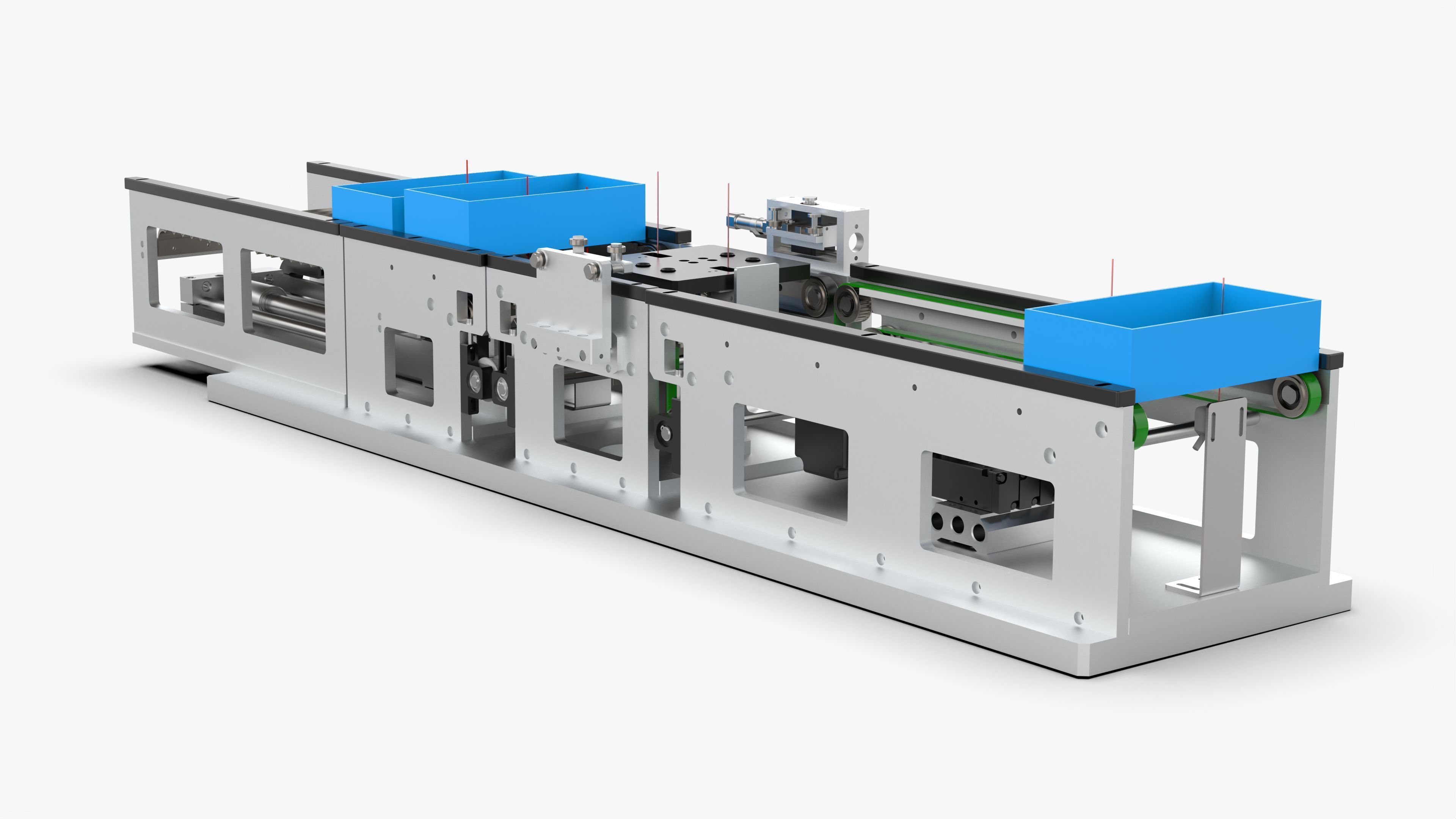 Box Conveyor Belt Line 3D model | CGTrader