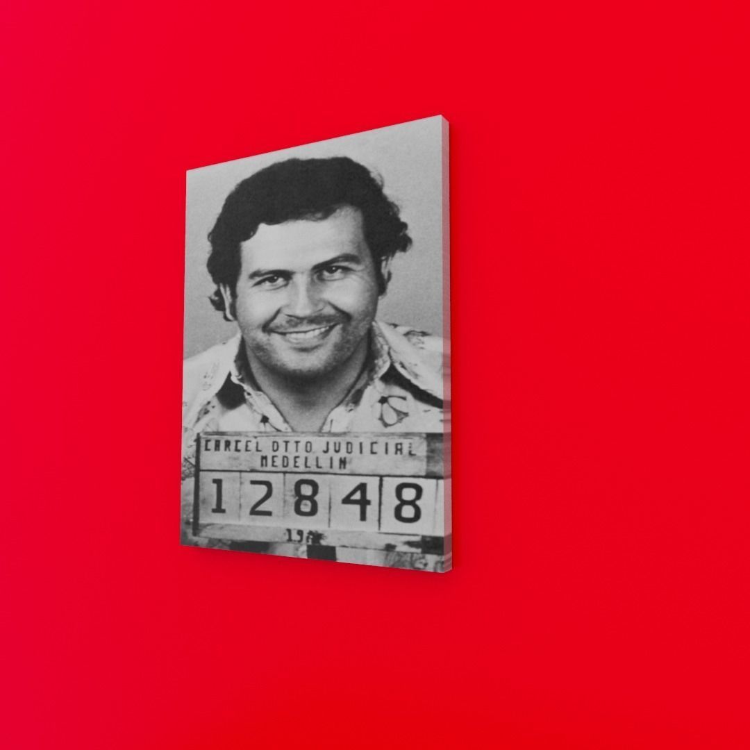 3D model Pablo Escobar portrait VR / AR / low-poly | CGTrader