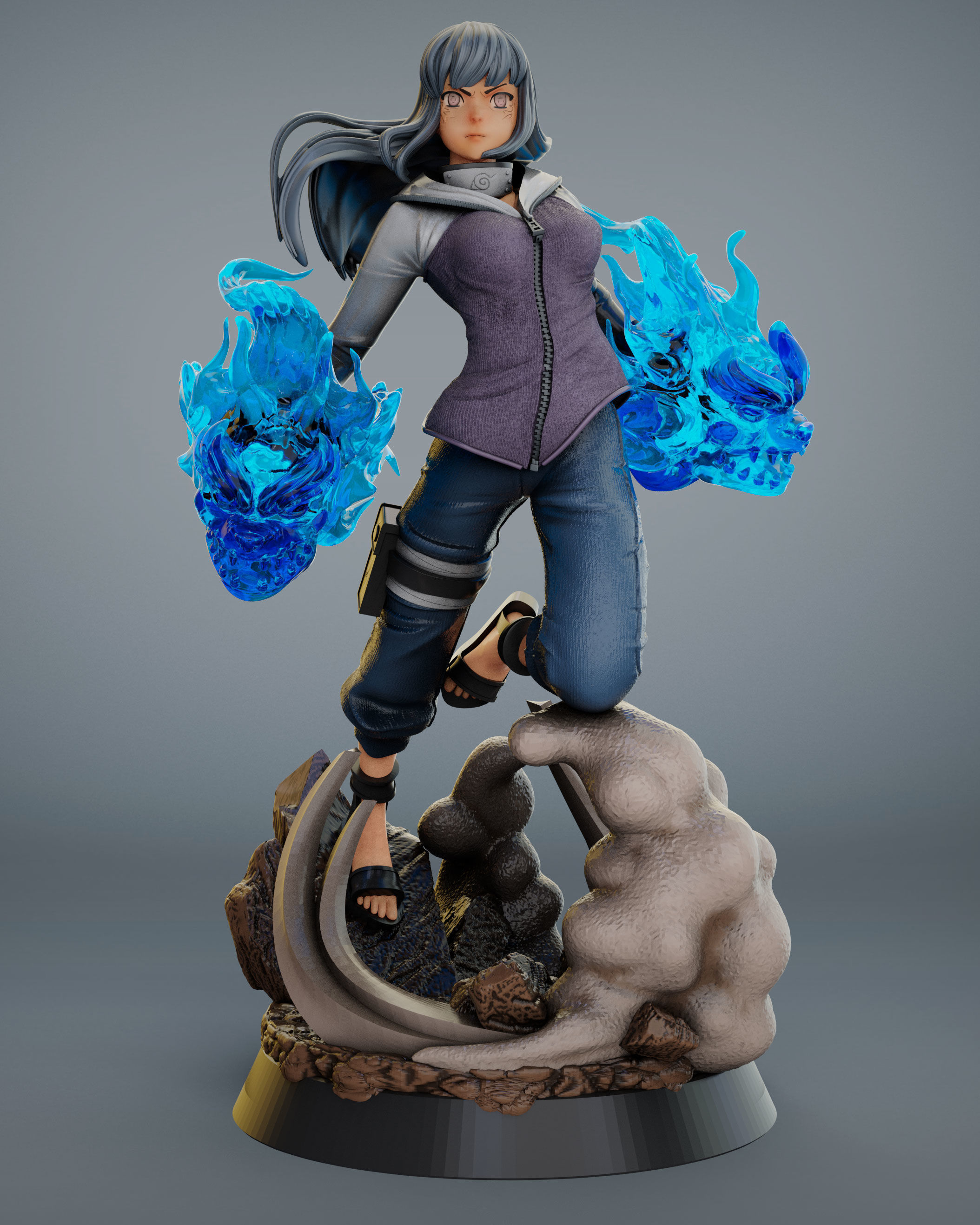 Hinata for 3D print more character nonsplit 3D model 3D printable ...