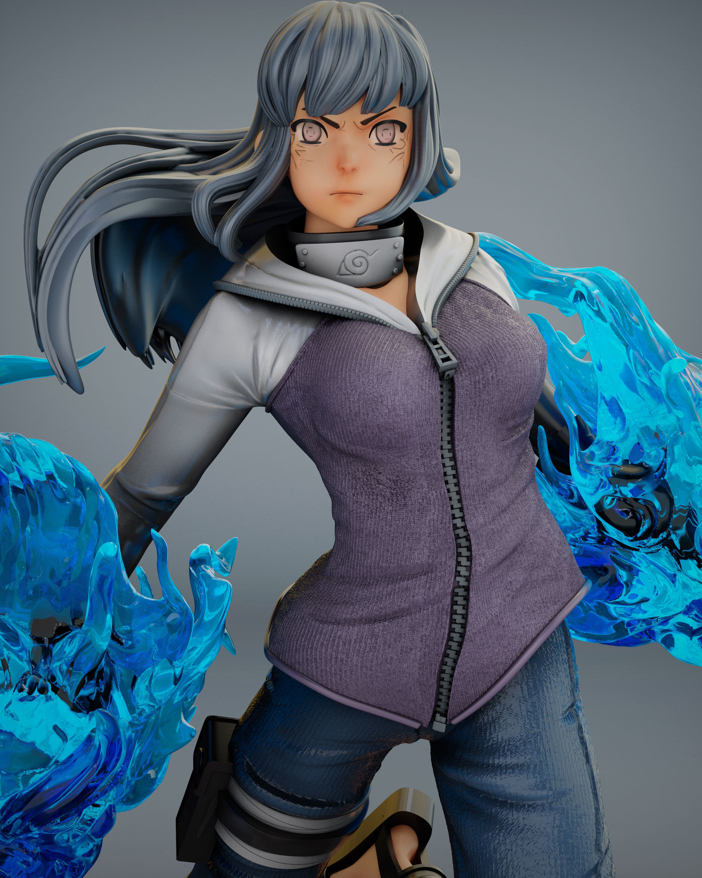Hinata for 3D print more character nonsplit 3D model 3D printable ...