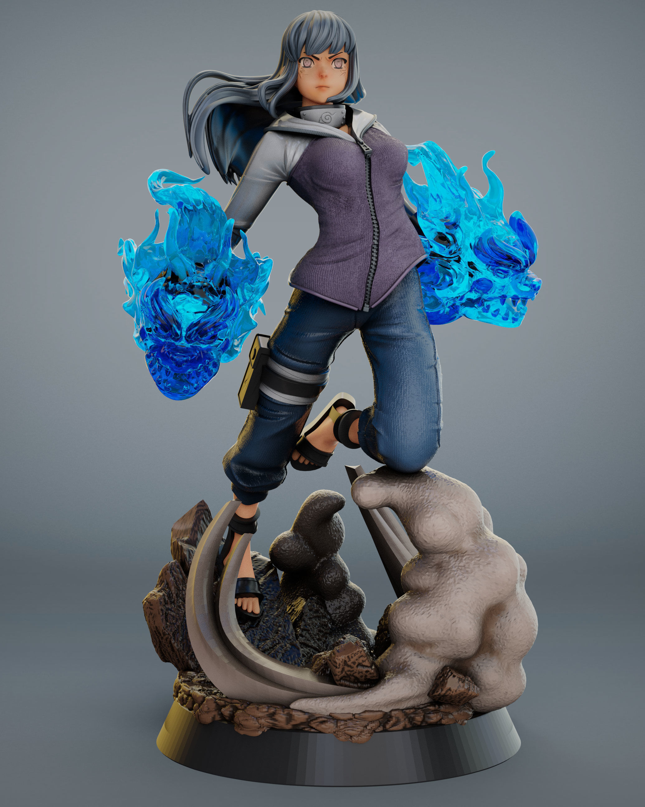 Hinata for 3D print more character nonsplit 3D model 3D printable ...